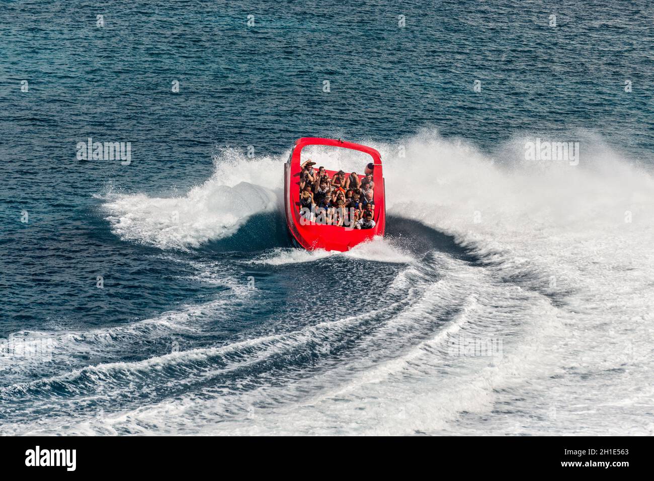 San Miguel de Cozumel, Mexico - April 25, 2019: View of the Twister Jet ...