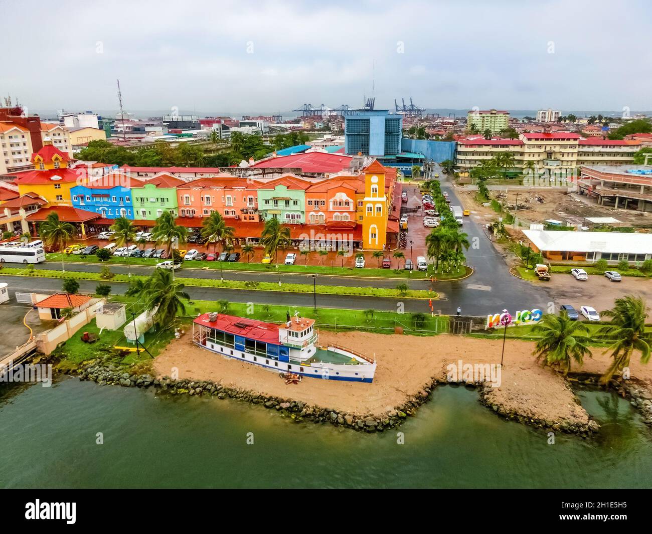 Colon is a sea port on the Caribbean Sea coast of Panama. The city lies ...