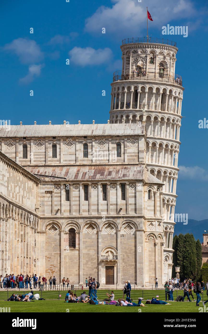 PISA, ITALY - APRIL, 2018: Primatial Metropolitan Cathedral of the ...