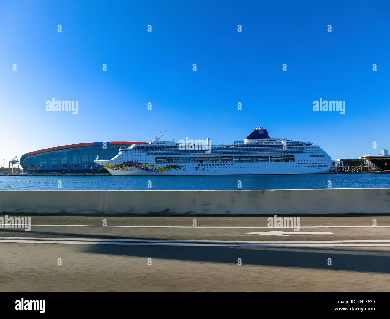Miami, Florida, USA - December 1, 2019: Port Miami, new Terminal B The ...