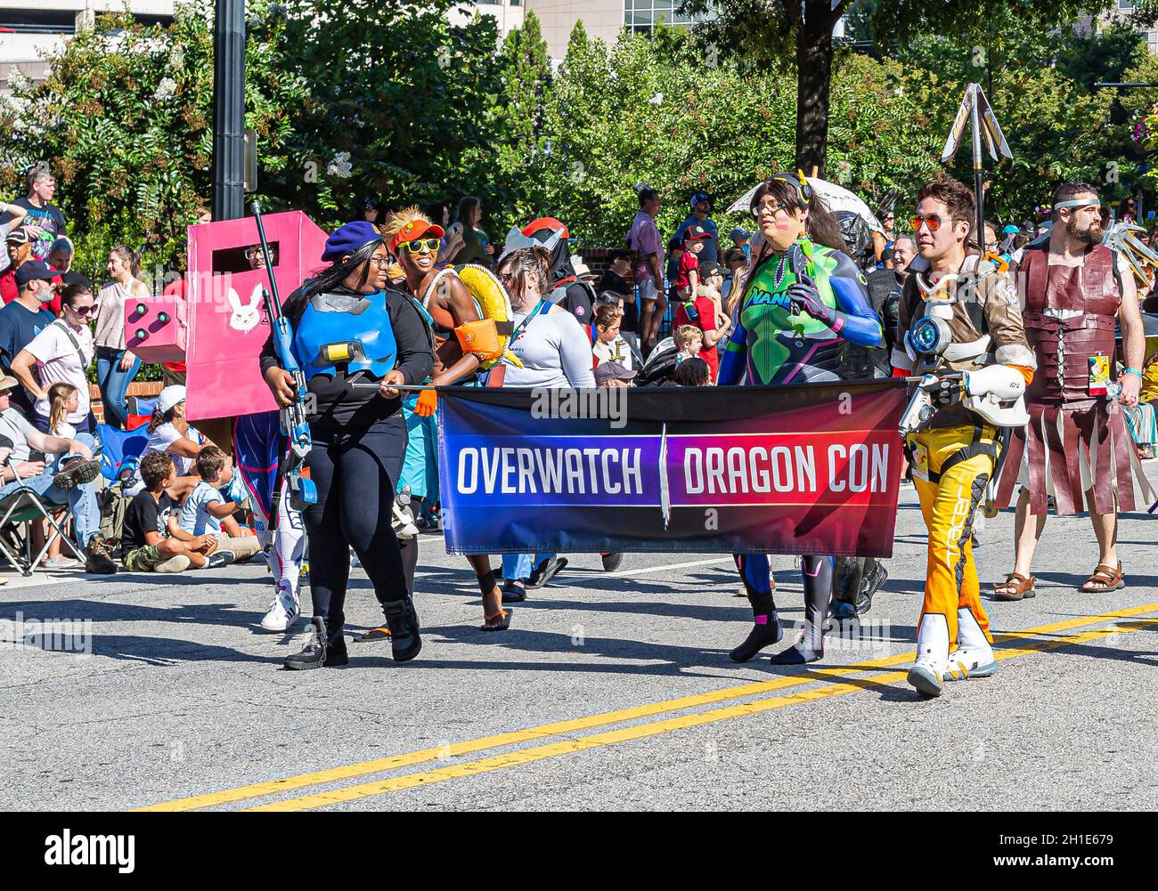 ATLANTA, GEORGIA - August 31, 2019: The annual DragonCon parade ...