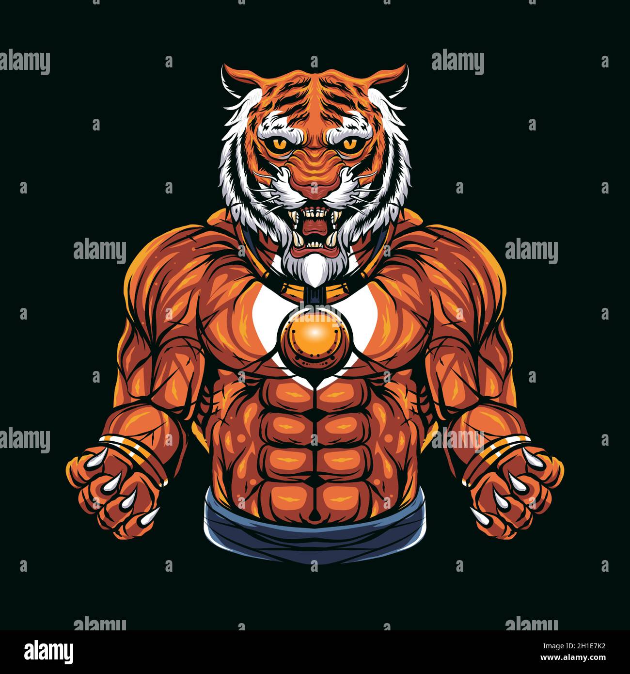TIGER FOR TSHIRT ILLUSTRATION Stock Vector Image & Art - Alamy