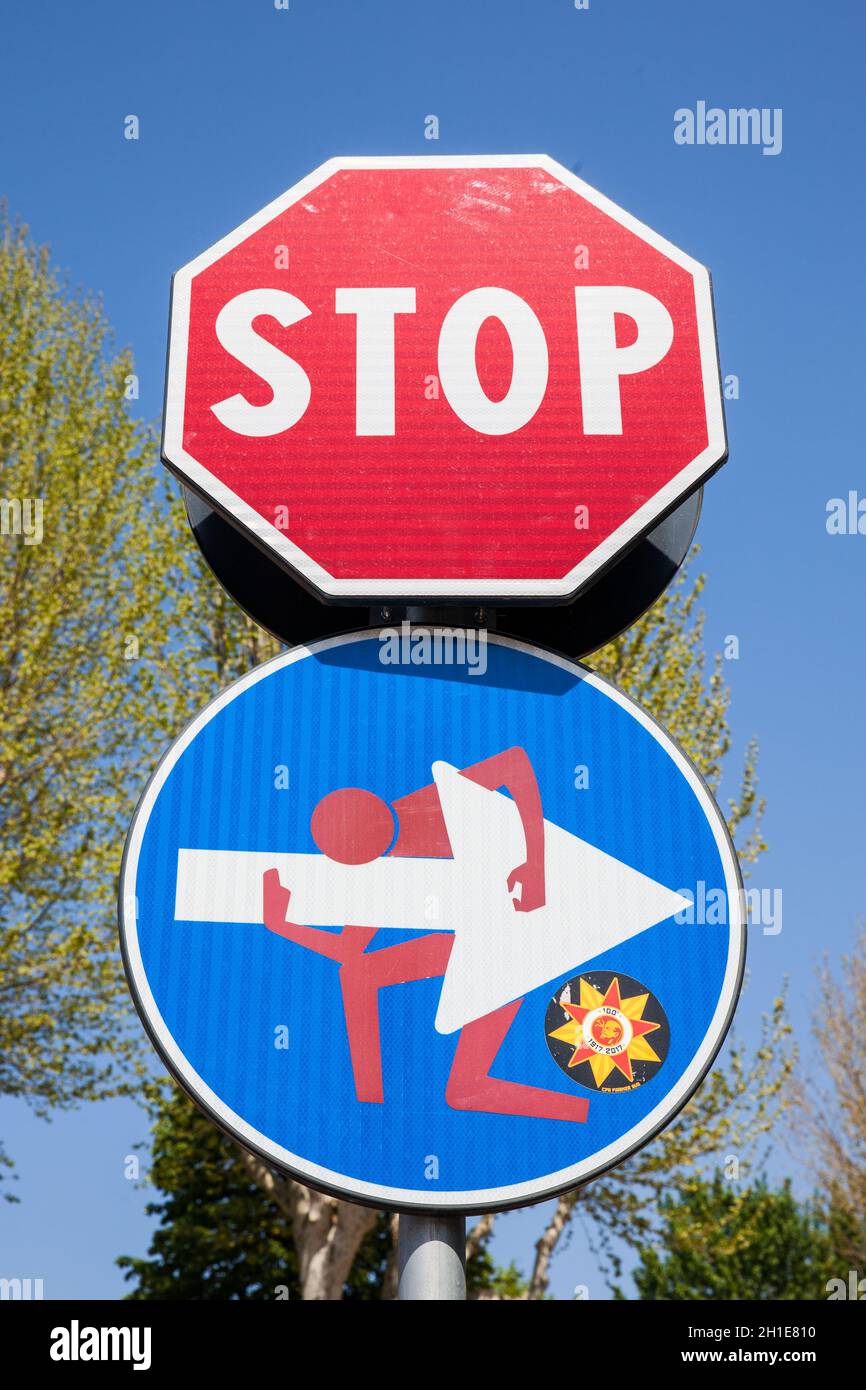 Street art by clet abraham hi-res stock photography and images - Alamy