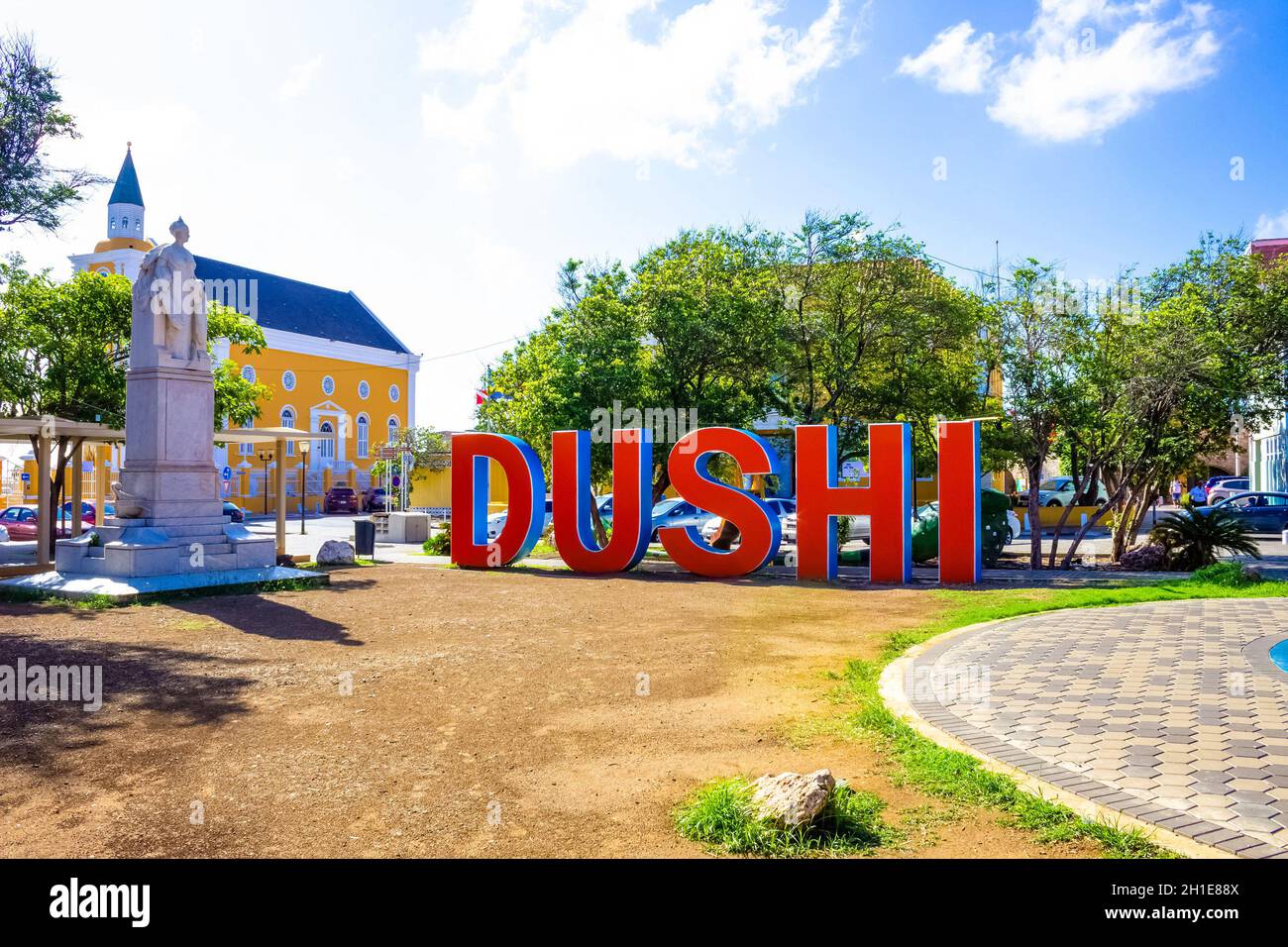 Willemstad, Curacao, Netherlands - December 5, 2019: Queen Wilhelmina ...