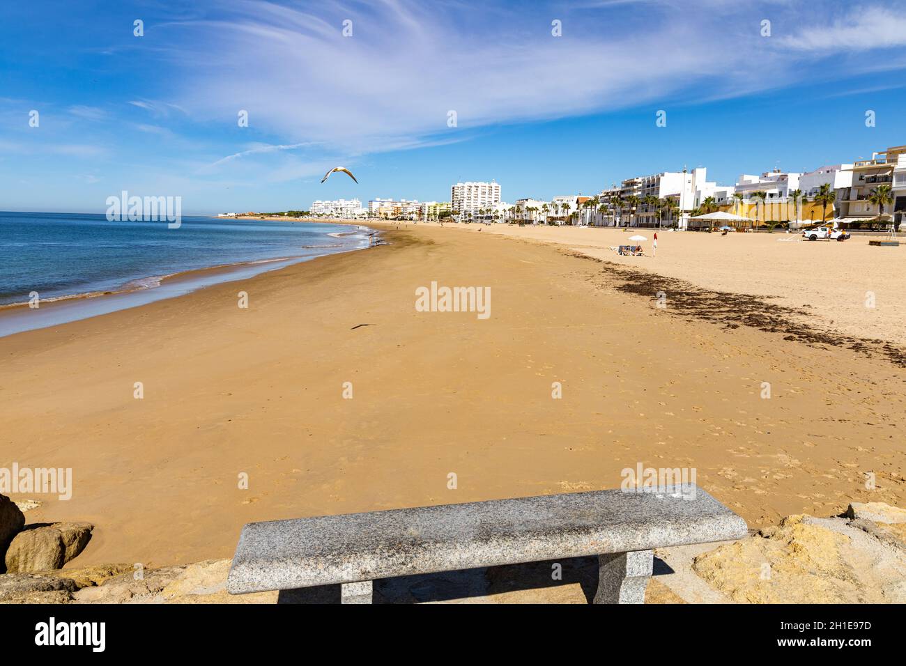 beach in Rota in Andalusia Stock Photo - Alamy