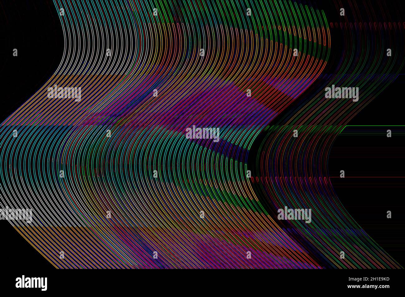 Glitch effect in yellow background hi-res stock photography and images ...