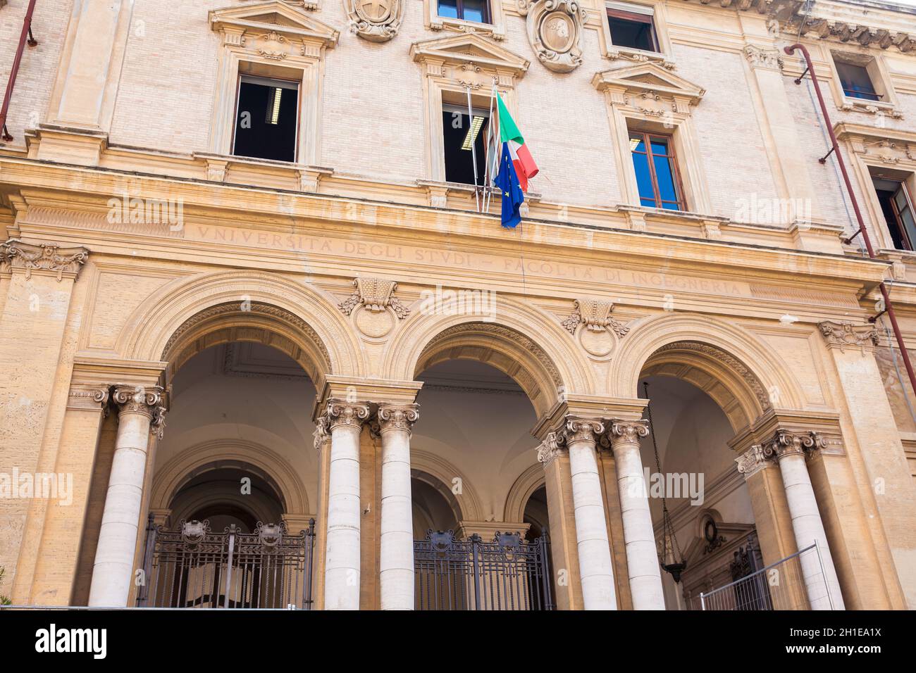 Facade of the University of Rome La Sapienza Stock Photo - Alamy