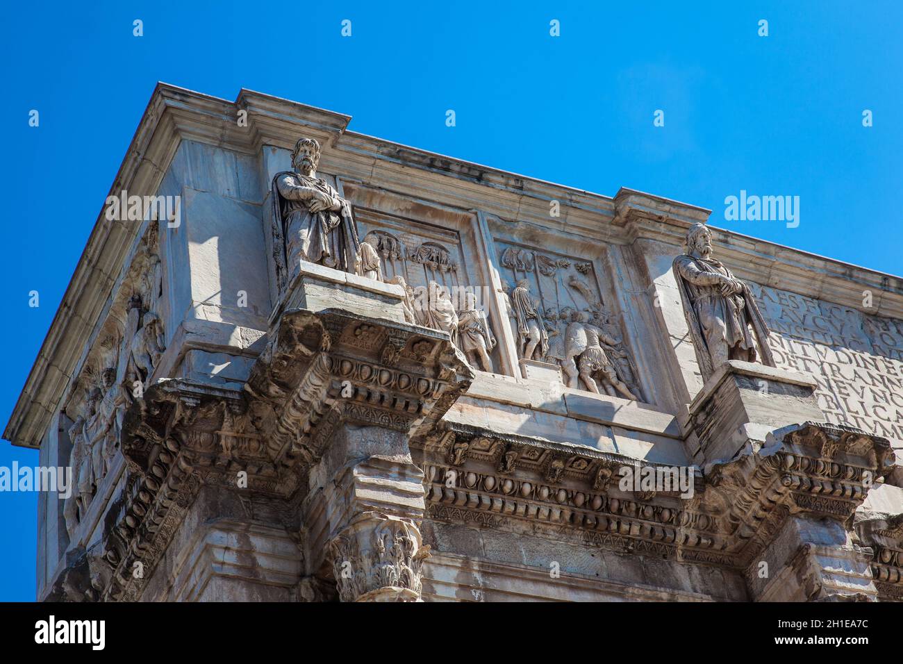 The Arch of Constantine a triumphal arch in Rome, situated between the ...