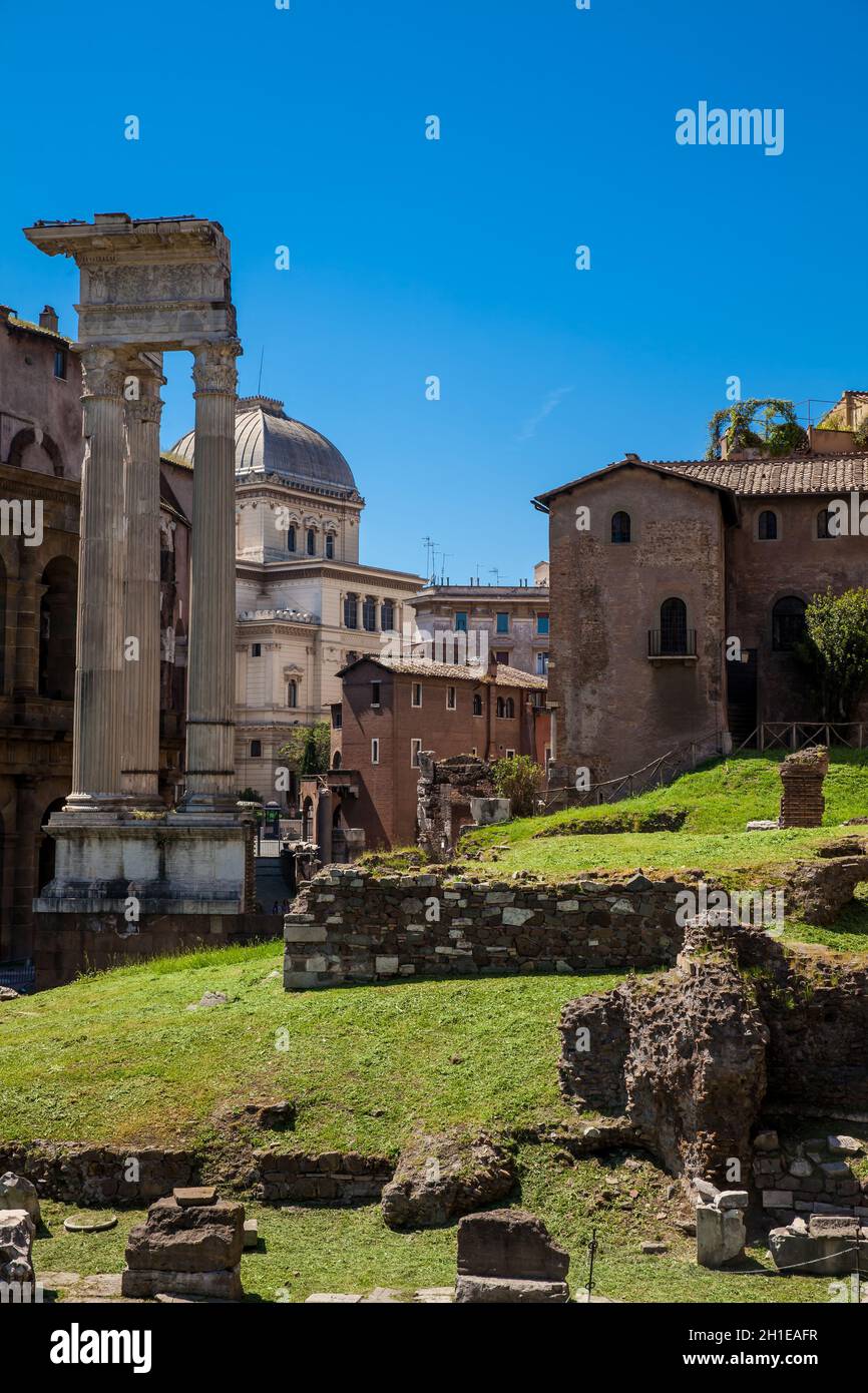 ROME, ITALY - APRIL, 2018: Temple of Apollo Sosianus a Roman temple ...
