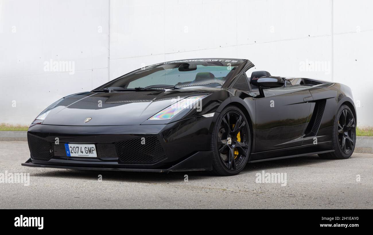 MONTMELO, SPAIN-OCTOBER 10, 2021: 2006 Lamborghini Gallardo Spyder ...