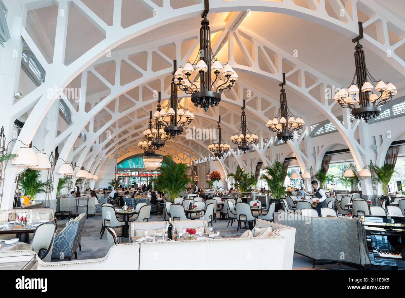SINGAPORE - CIRCA JANUARY 2016: Interior shot of the Clifford Pier ...