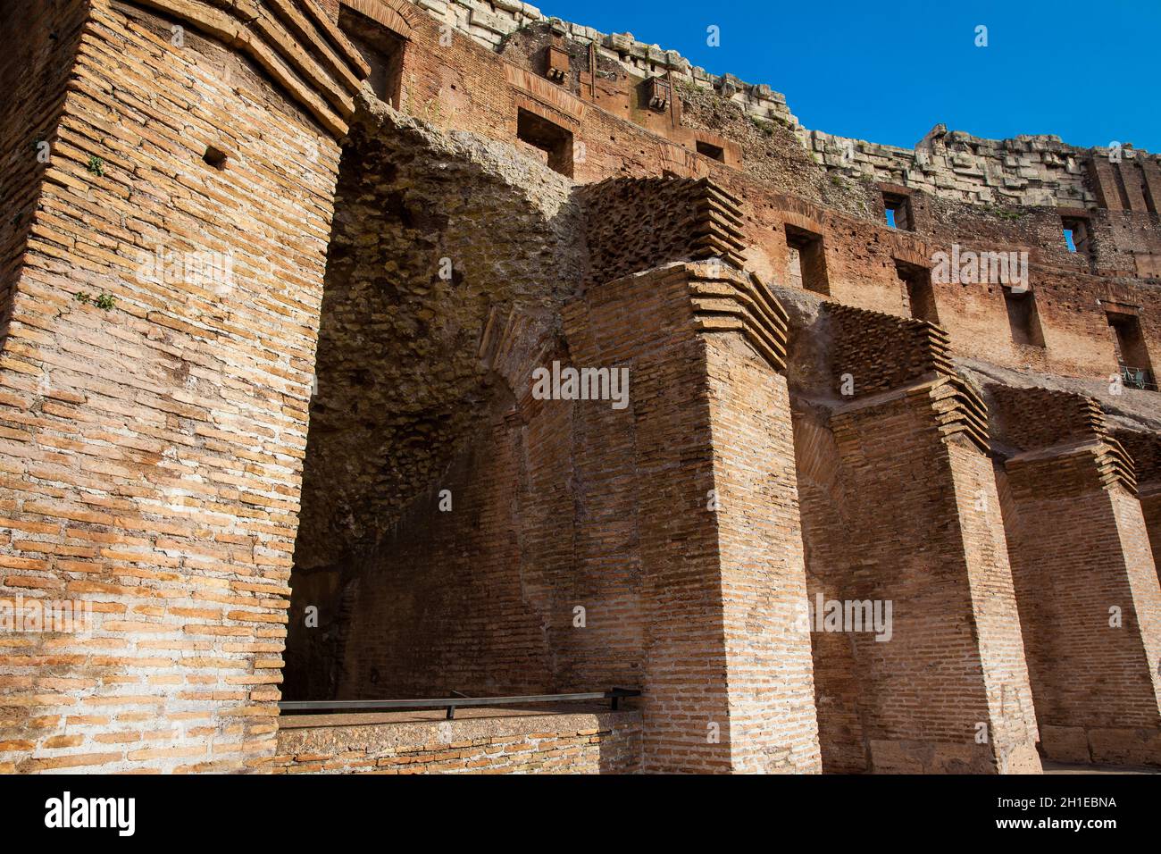 ROME, ITALY - APRIL, 2018: Interior of the famous Colosseum in Rome ...