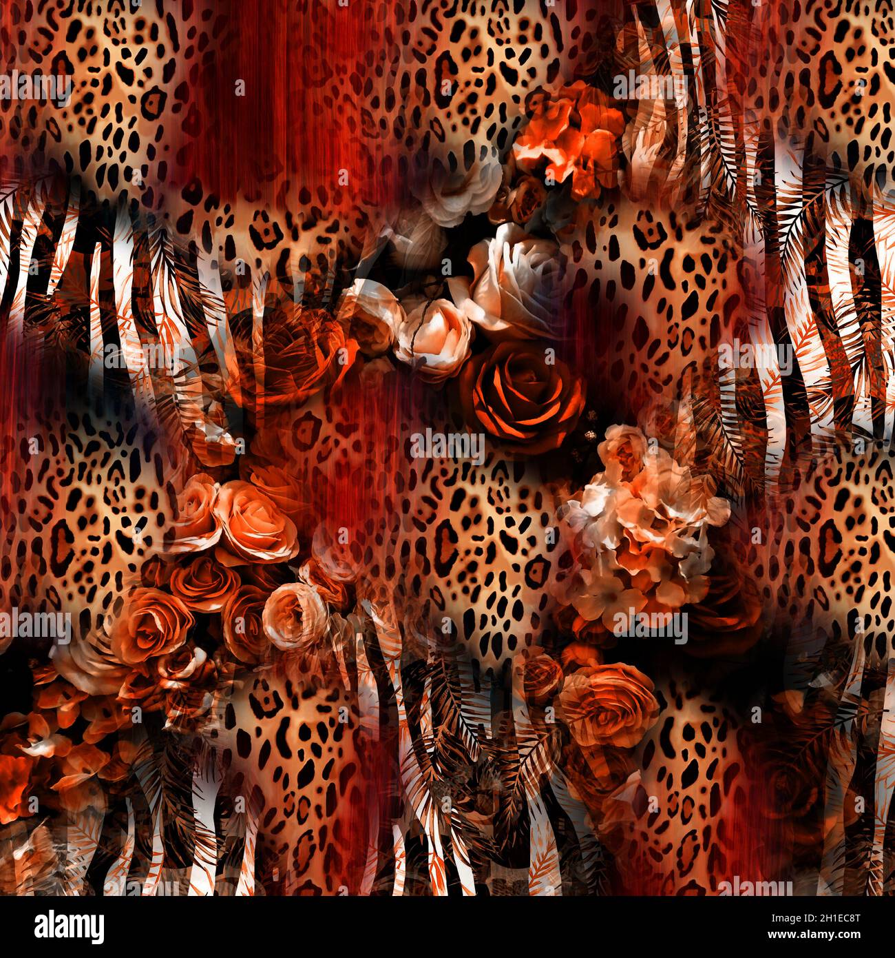 Botanical composition abstract background for amazing fabric background ...