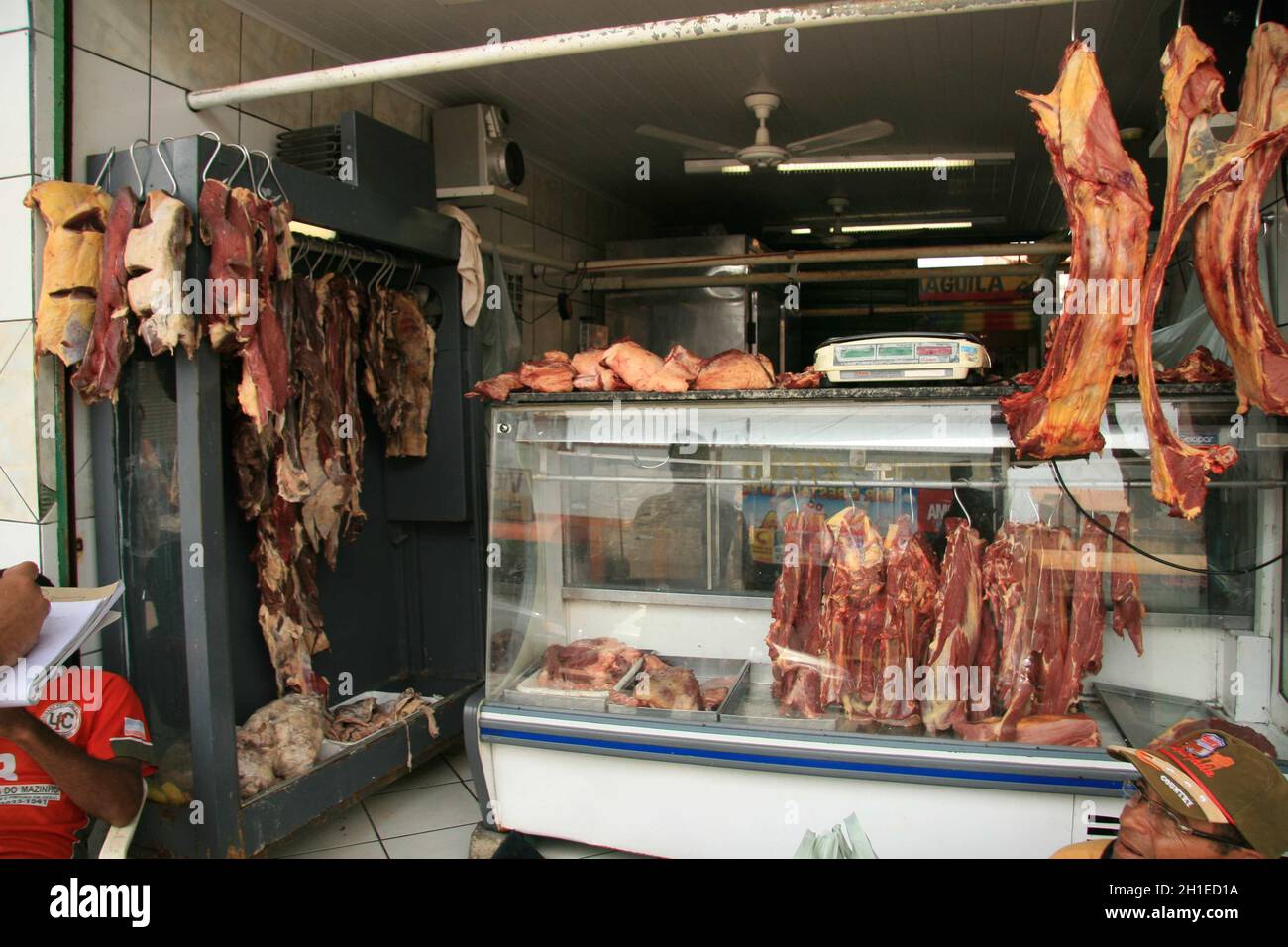 eunapolis, bahia / brazil - january 16, 2009: Butcher shop is spotted ...