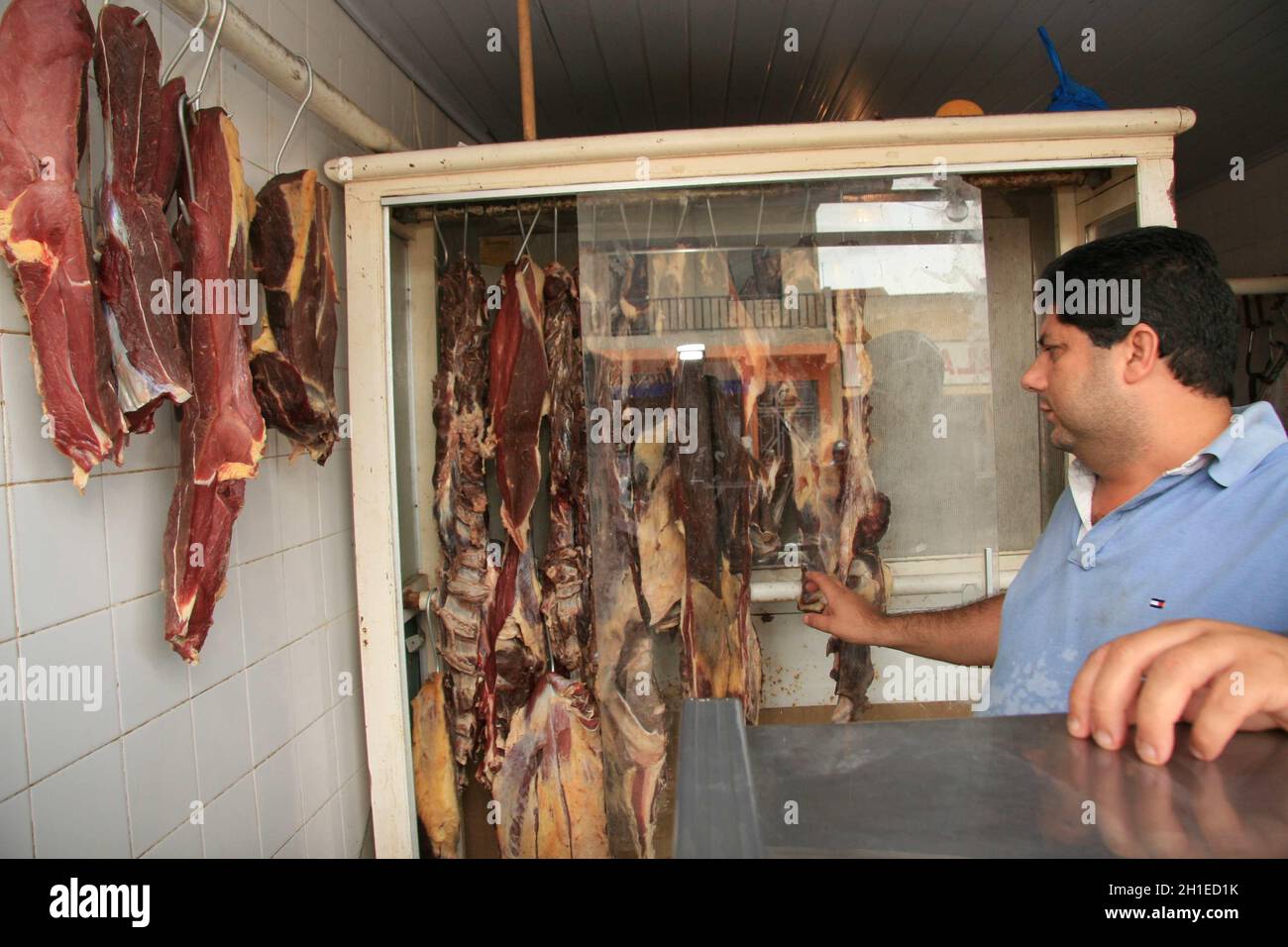 eunapolis, bahia / brazil - january 16, 2009: Butcher shop is spotted ...