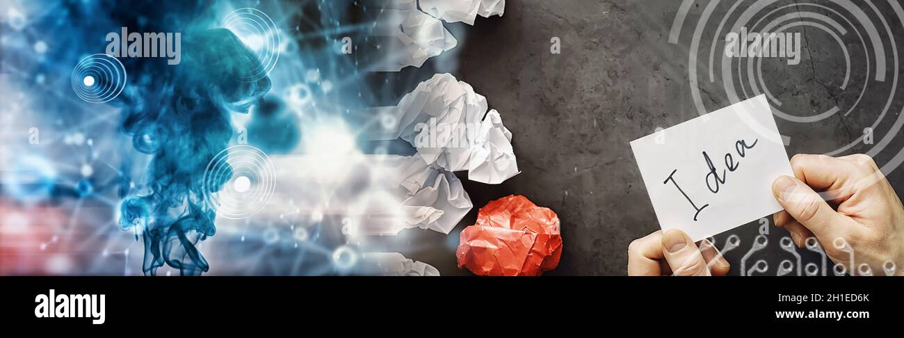 Colored pieces of paper. The concept of creativity and formation of ...