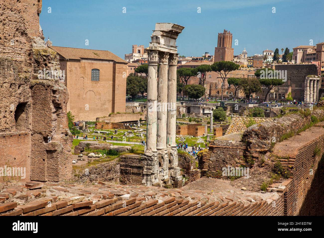 Ancient greek temple pollux dioscuri hi-res stock photography and ...