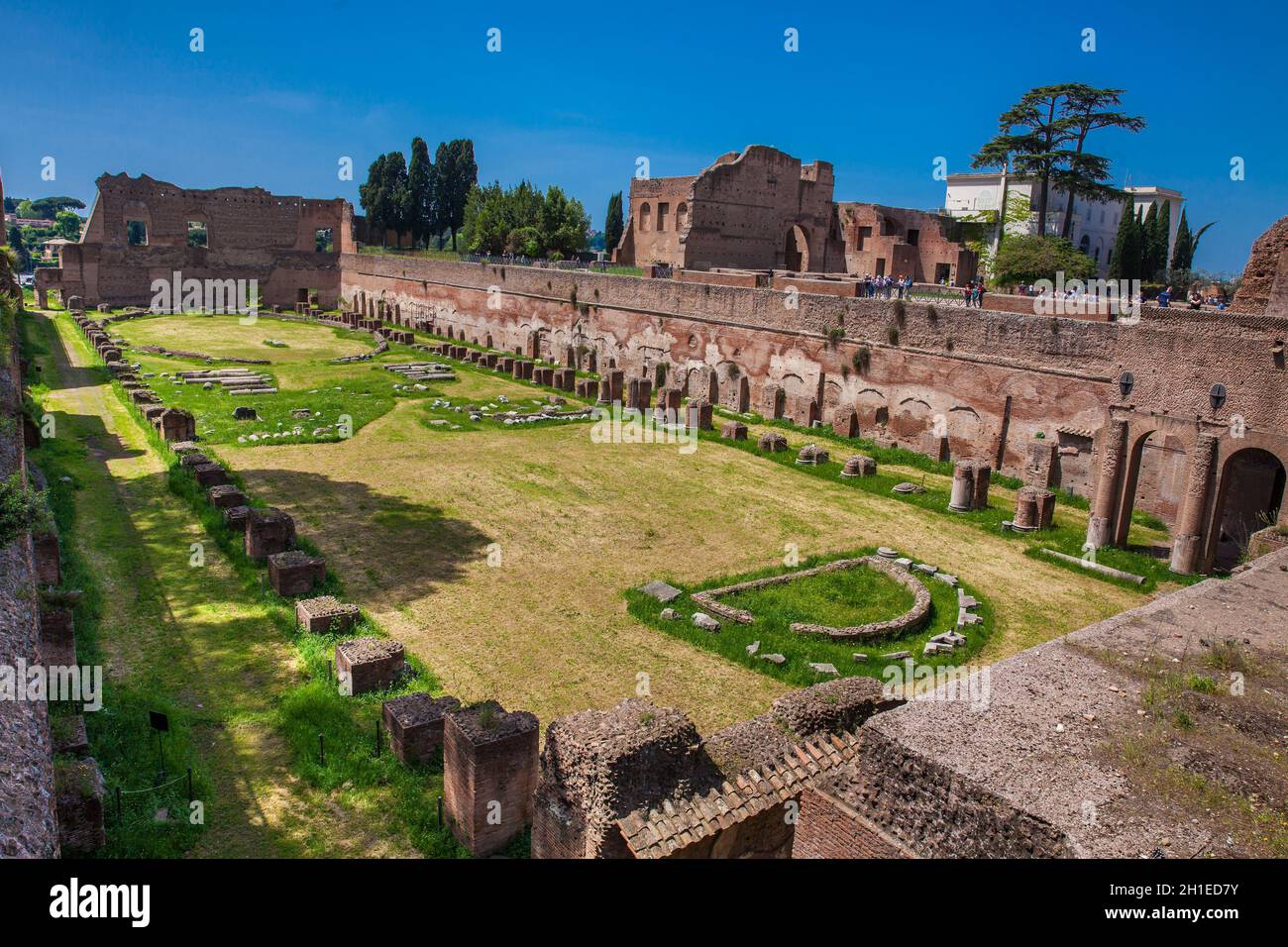 The Stadium of Domitian on the Palatine Hill in Rome Stock Photo - Alamy