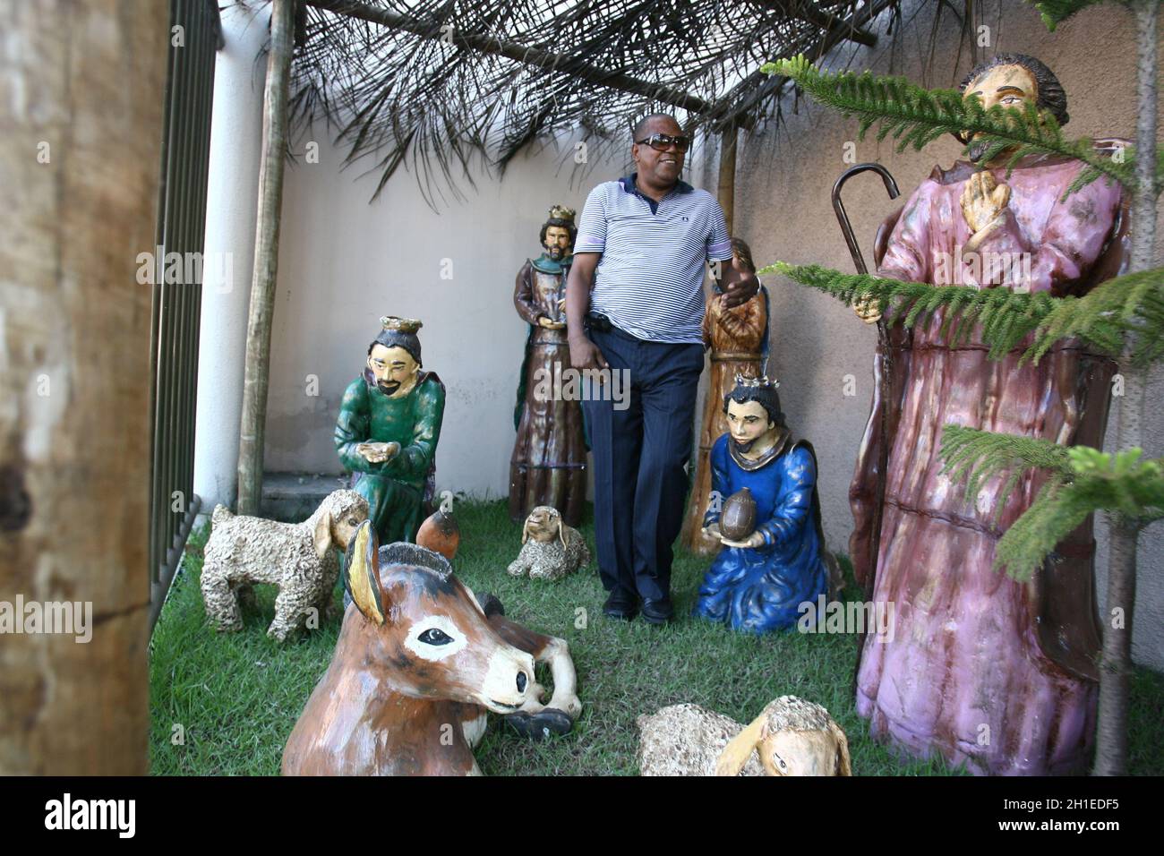 itabuna, bahia / brazil - december 5, 2011: Nativity scene assembled in ...