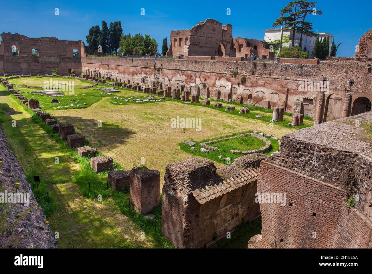 The Stadium of Domitian on the Palatine Hill in Rome Stock Photo - Alamy