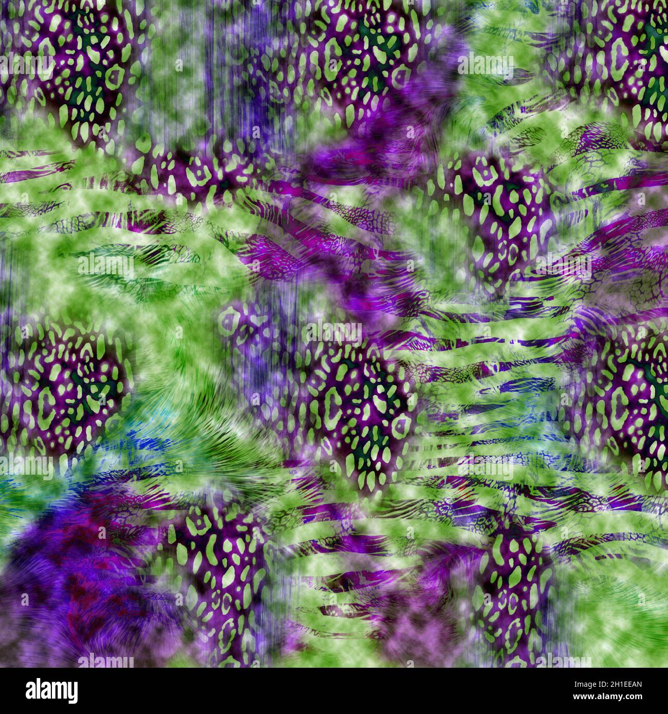 mixed print patterns, chained leopard pattern Stock Photo - Alamy