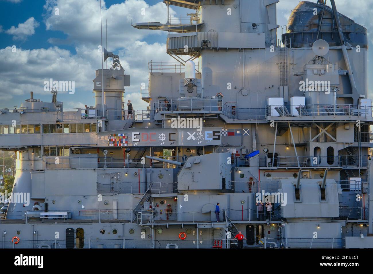 LOS ANGELES, CALIFORNIA - November 11, 2019: USS Iowa is a battleship ...