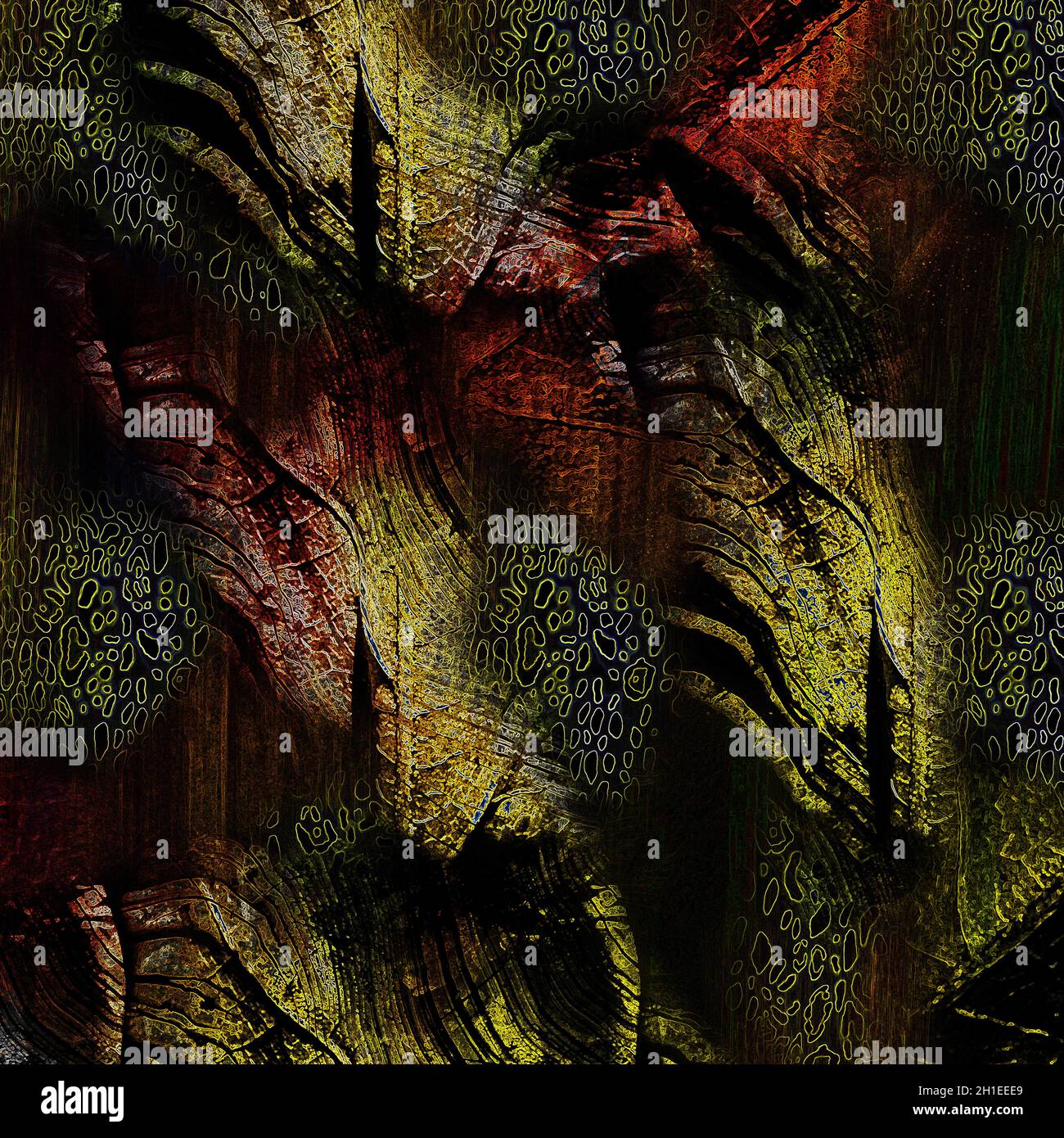 mixed print patterns, chained leopard pattern Stock Photo - Alamy