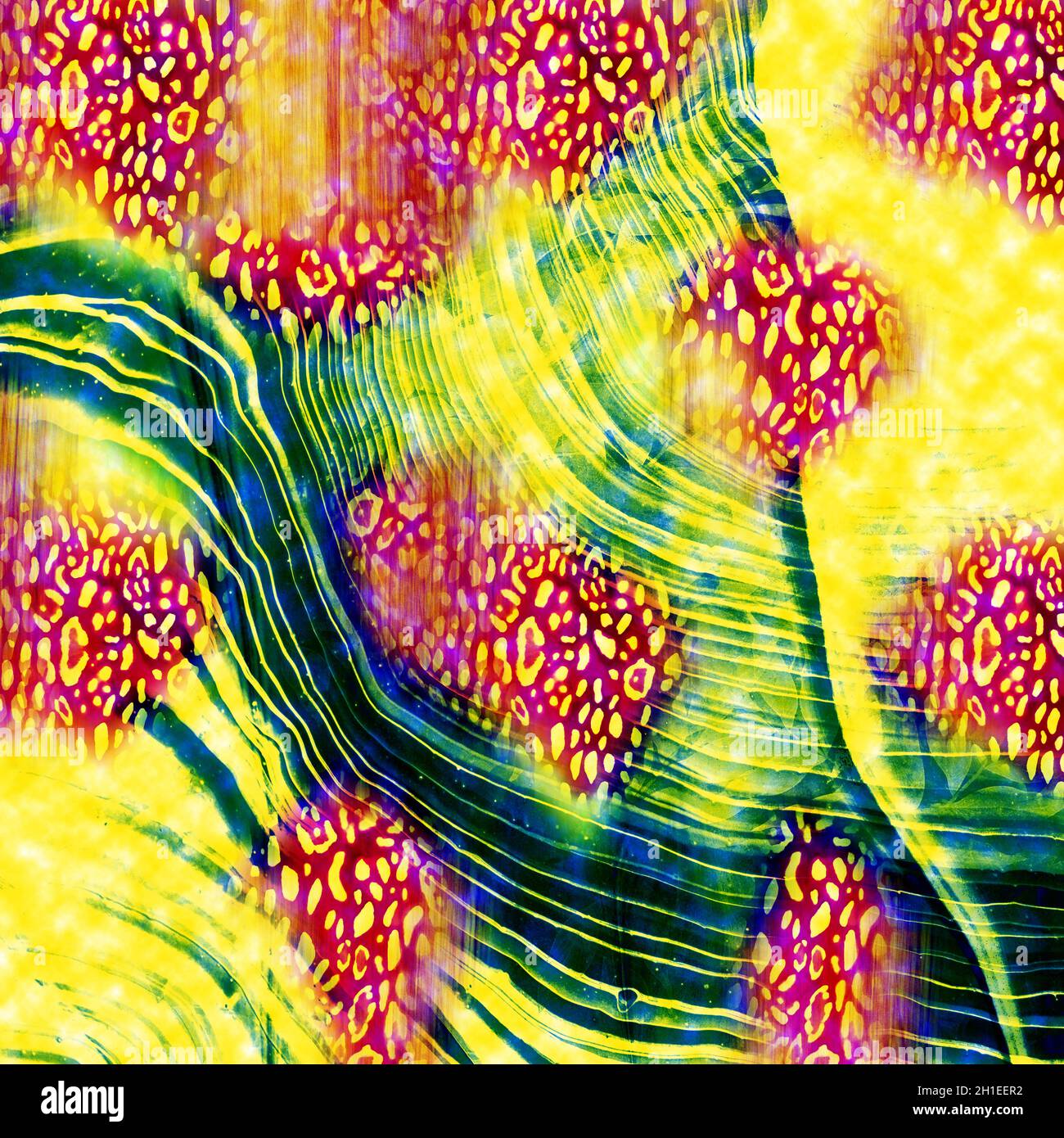 mixed print patterns, chained leopard pattern Stock Photo - Alamy