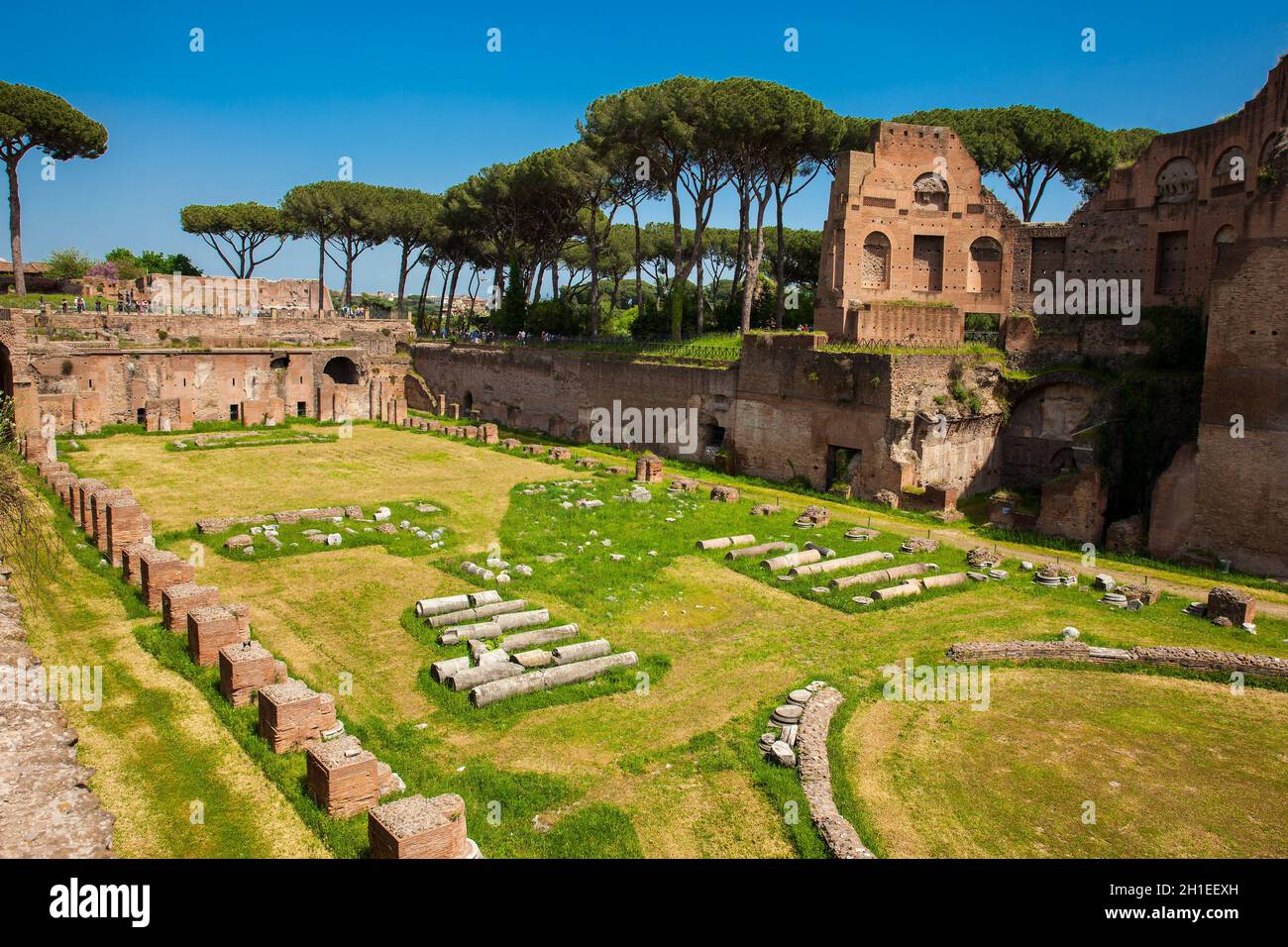 The Stadium of Domitian on the Palatine Hill in Rome Stock Photo - Alamy