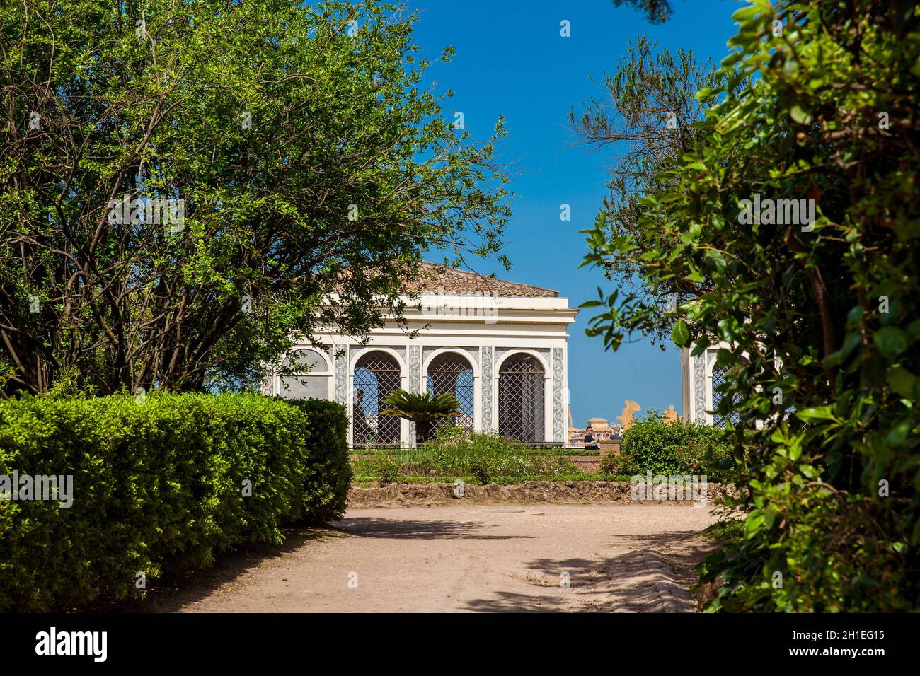 ROME, ITALY - APRIL, 2018: Tourists visiting the Renaissance Farnese ...