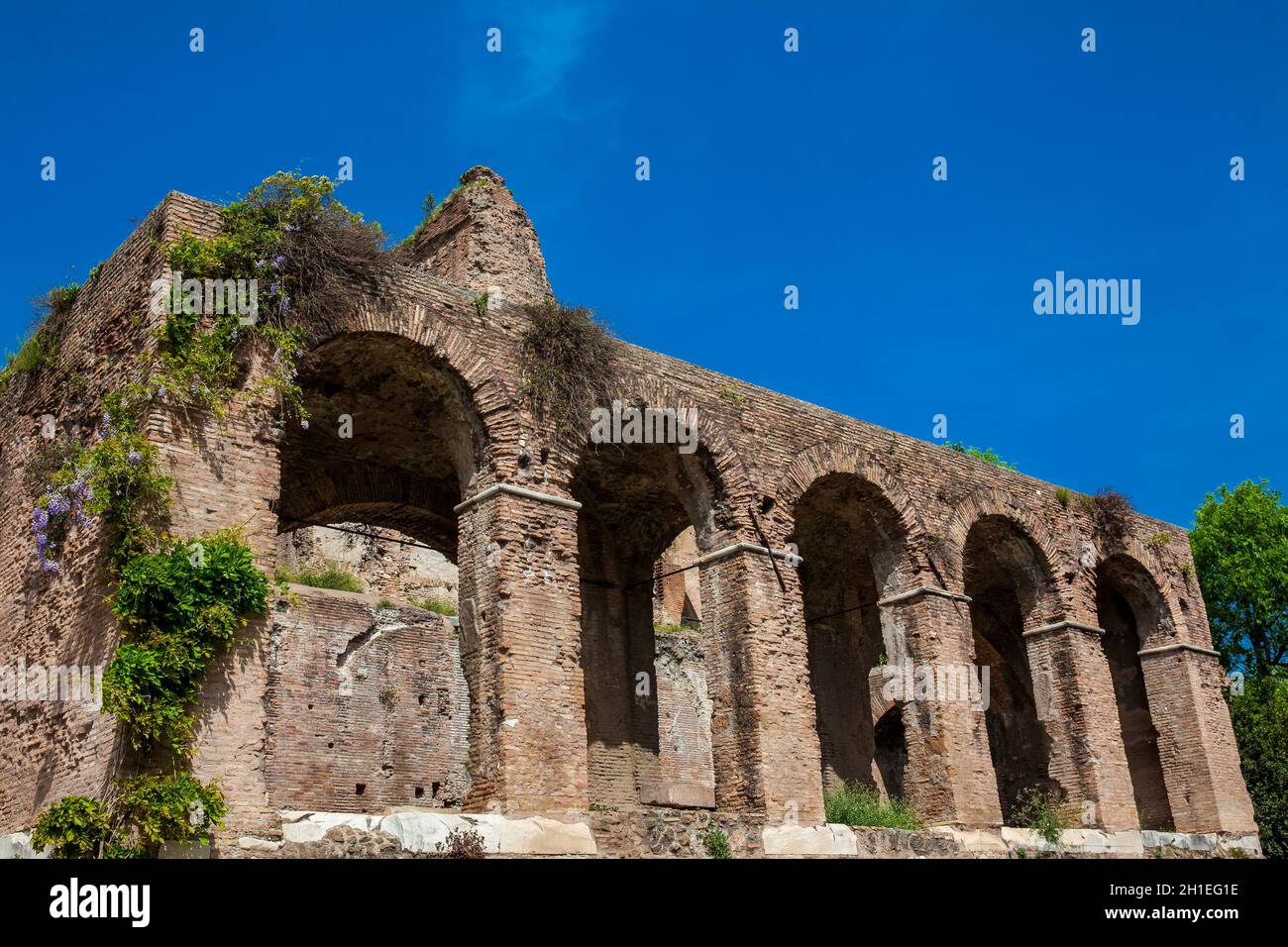 Ruins of the Medieval Porch at the Roman Forum in Rome Stock Photo - Alamy