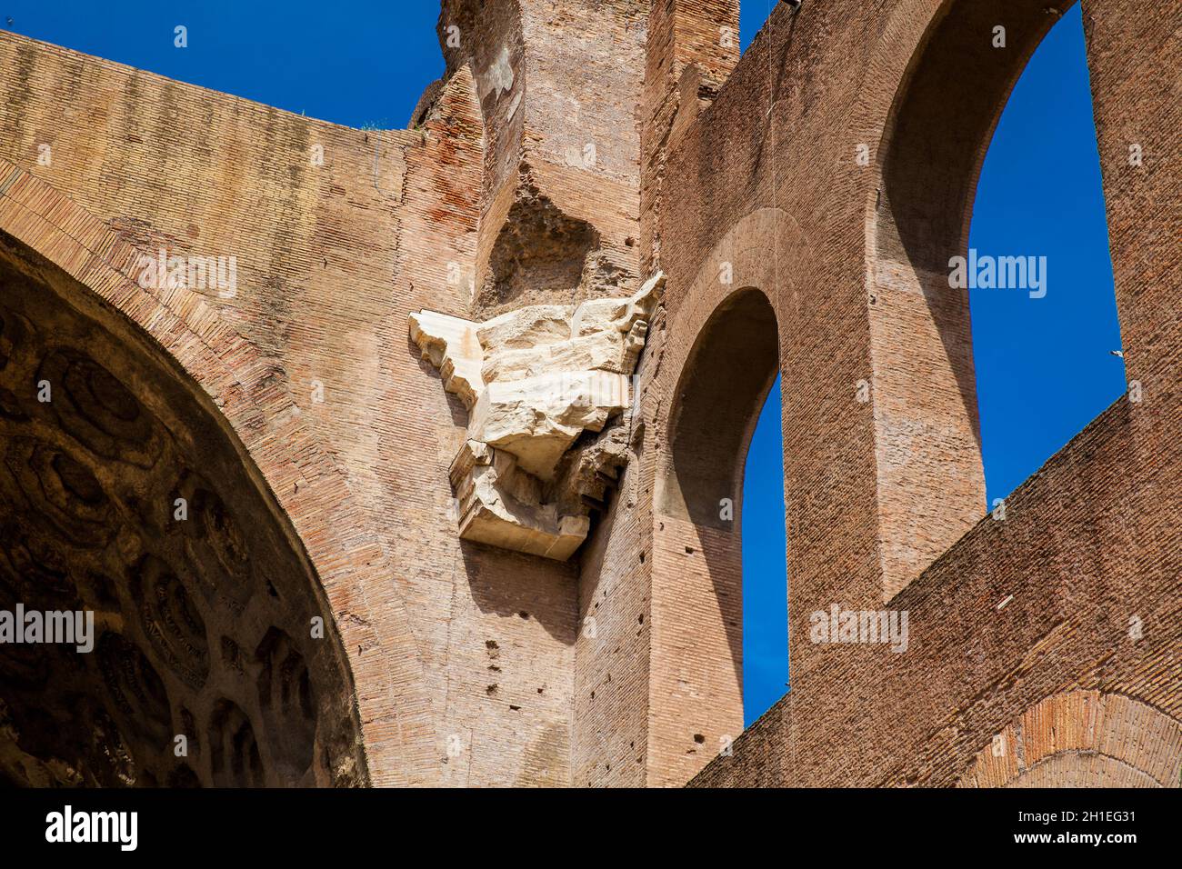 Basilica maxentius constantine basilica nova hi-res stock photography ...