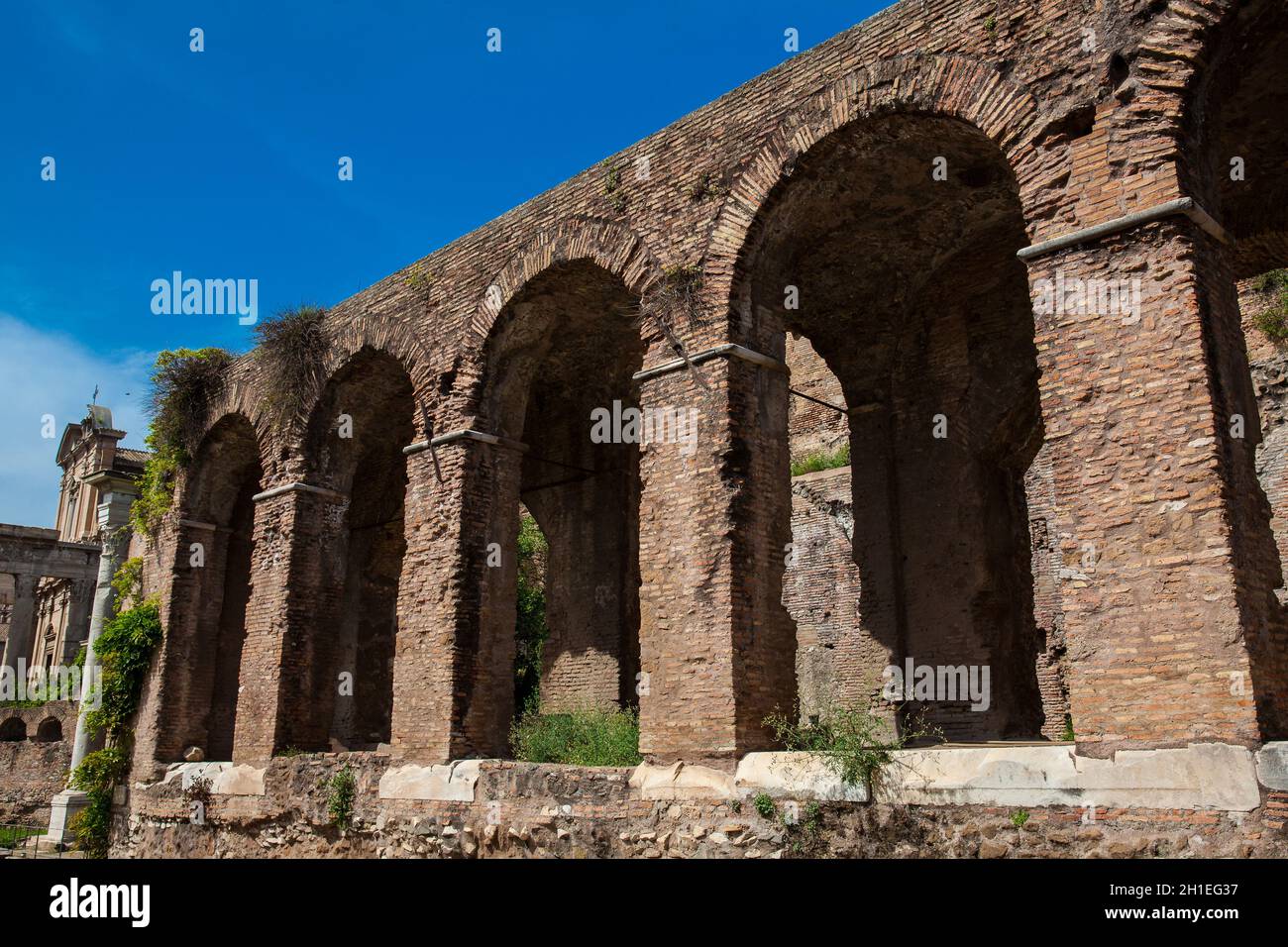 Ruins of the Medieval Porch at the Roman Forum in Rome Stock Photo - Alamy