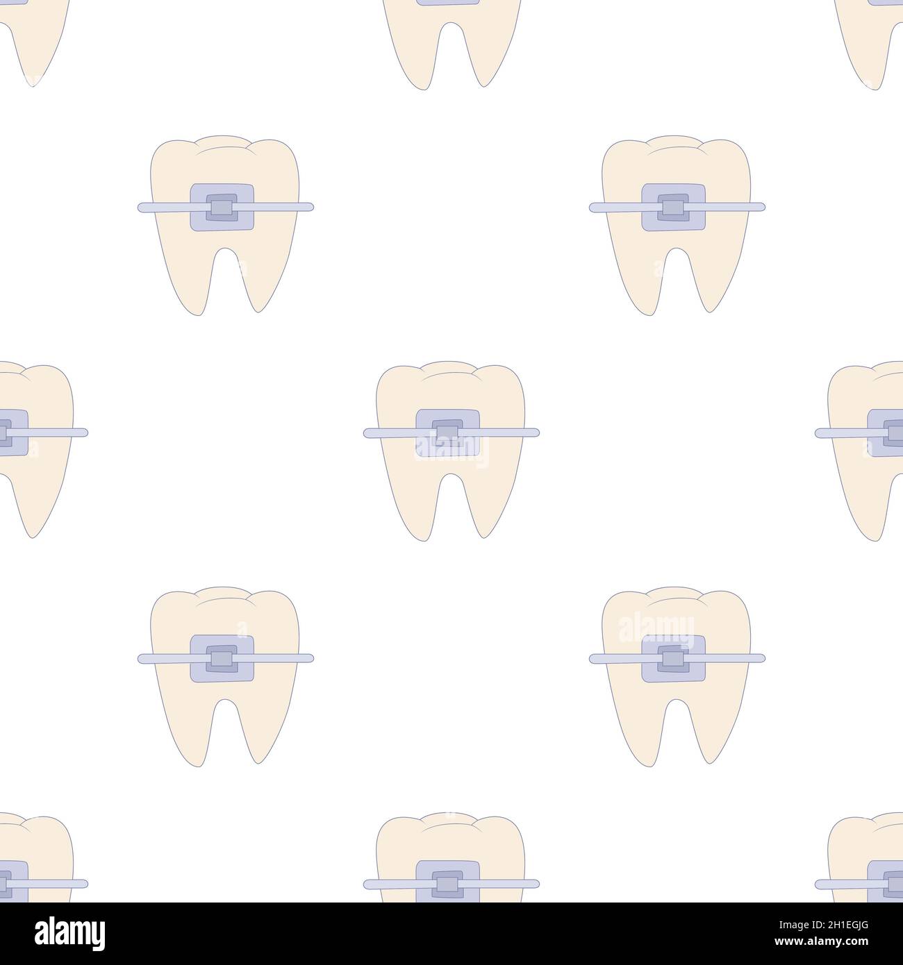 Braces on tooth pattern seamless background texture repeat wallpaper ...