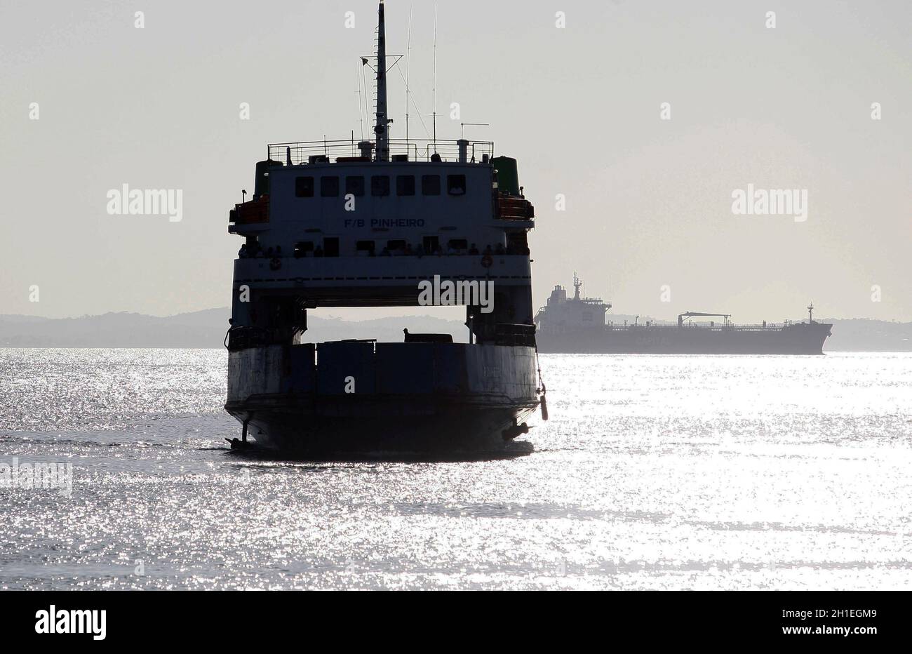 salvador, bahia / brazil - october 26, 2016: Ferry boat Rio Paraguacu ...