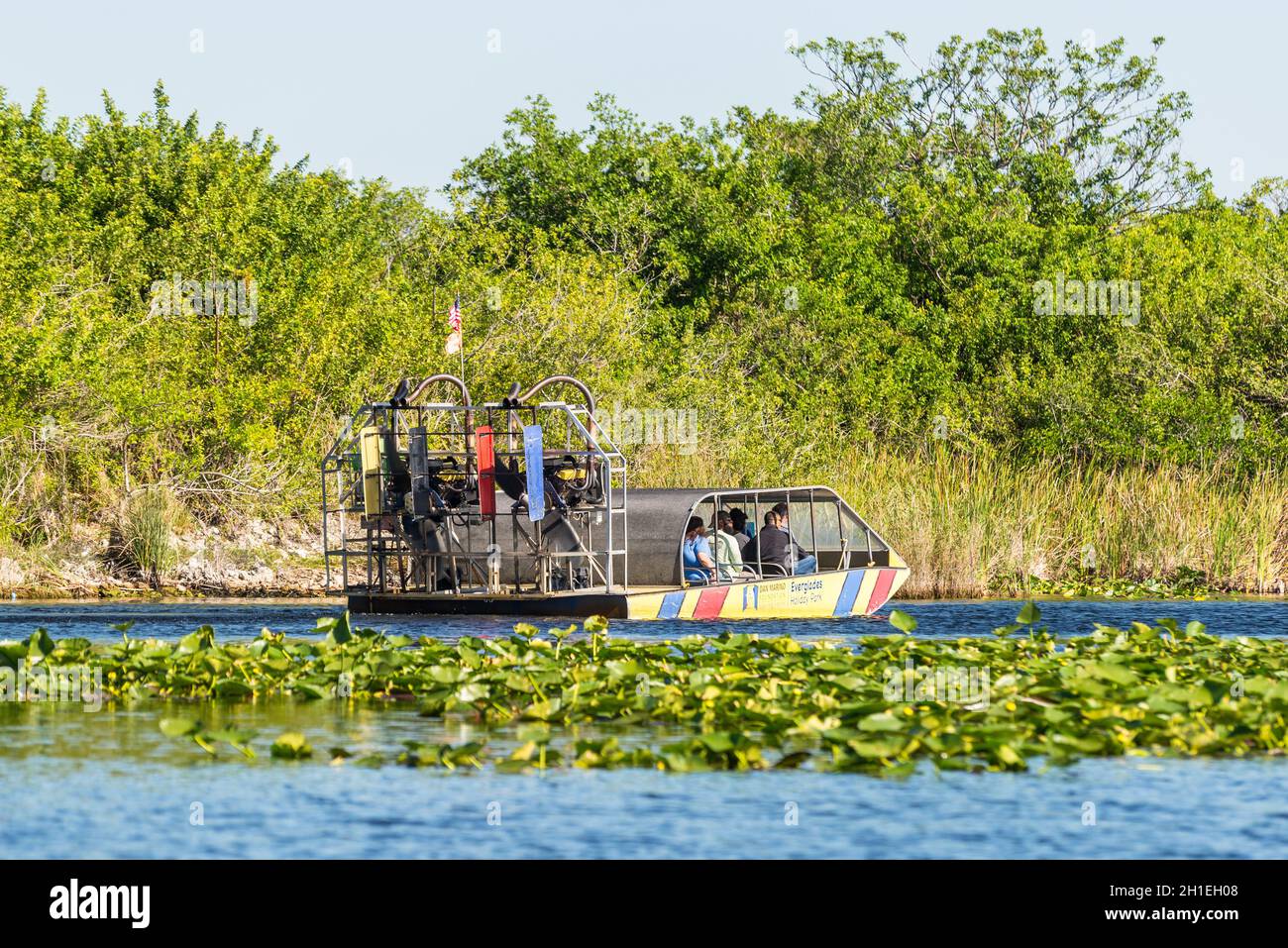 Everglades, United States of America - April 27, 2019: Airboat tour at ...