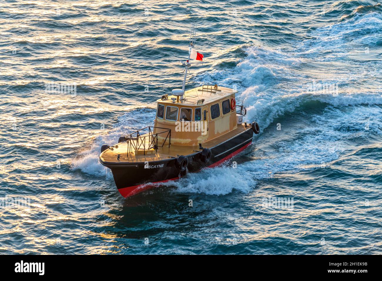 Miami, FL, United States - April 20, 2019: Harbor Master Pilot boat ...