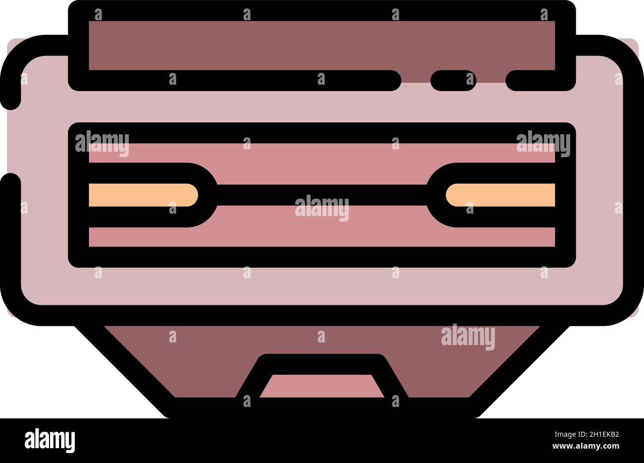 Office cartridge icon. Outline office cartridge vector icon color flat ...