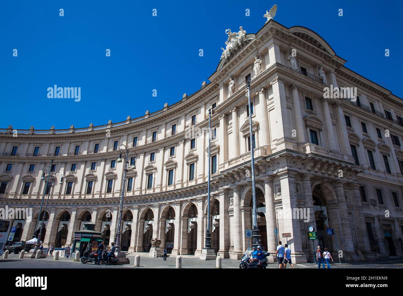 ROME, ITALY - APRIL, 2018: Antique beautiful buildings around the ...