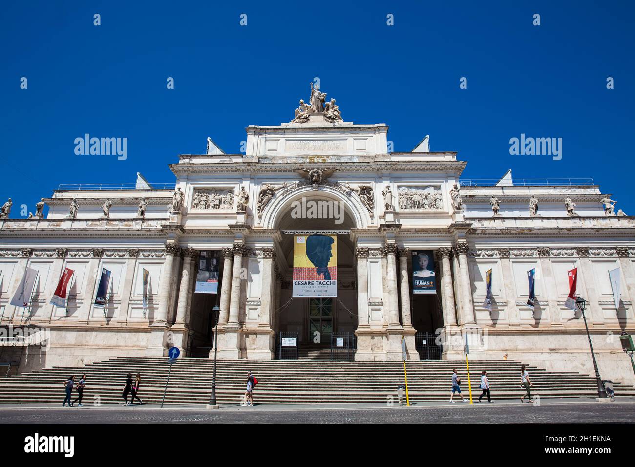ROME, ITALY - APRIL, 2018: Palace of the Exhibitions a neoclassical ...