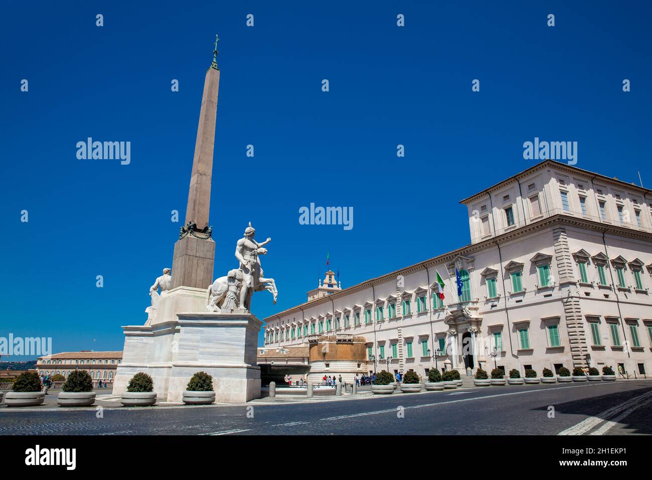 ROME, ITALY - APRIL, 2018: The Quirinal Palace official residence of ...