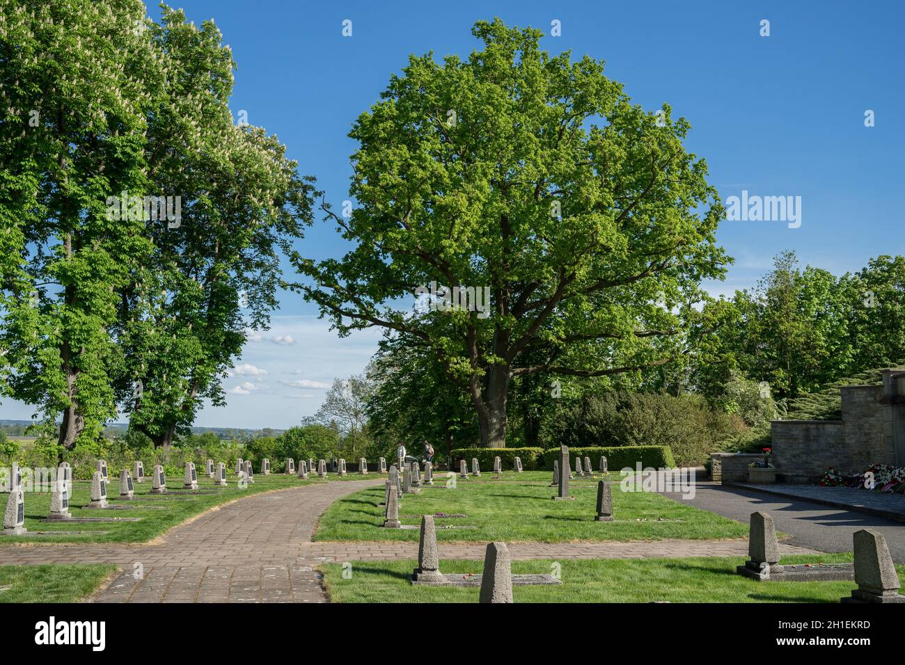 SEELOW, GERMANY - MAY 09, 2020: Memorial cemetery of Soviet soldiers ...