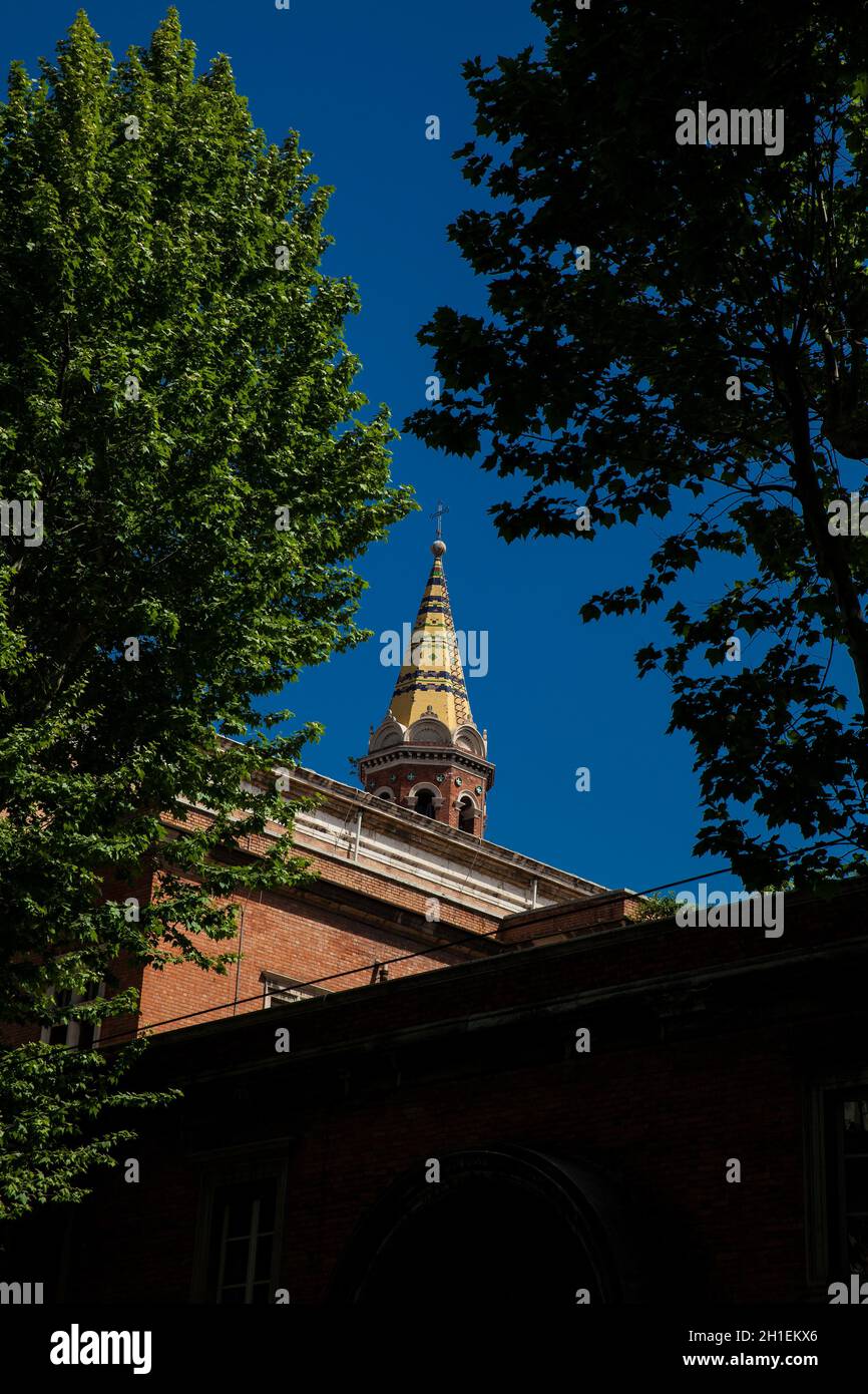 Top of the tower of the Pontifical University Antonianum built on 1890 ...
