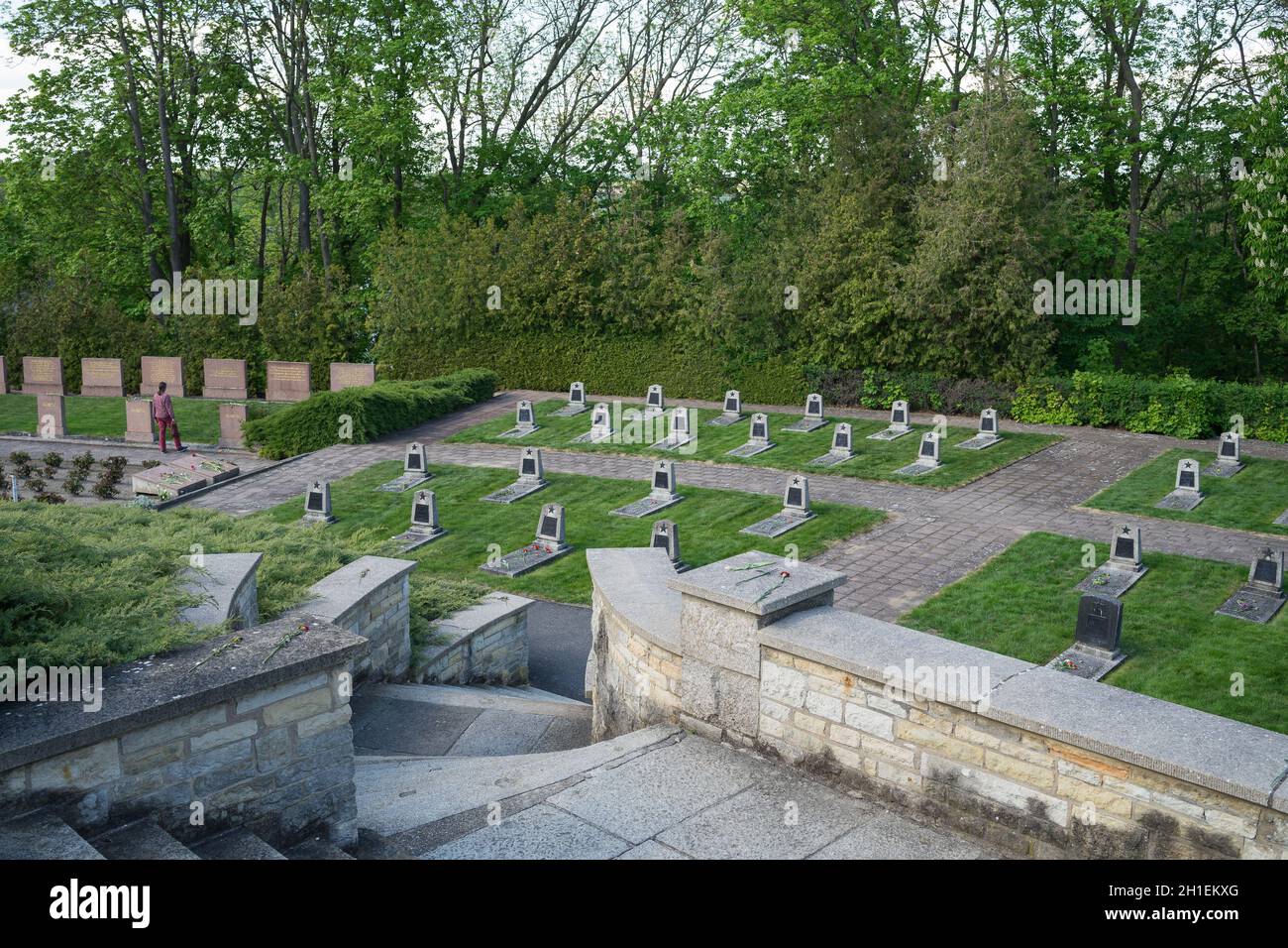 SEELOW, GERMANY - MAY 09, 2020: Memorial cemetery of Soviet soldiers ...