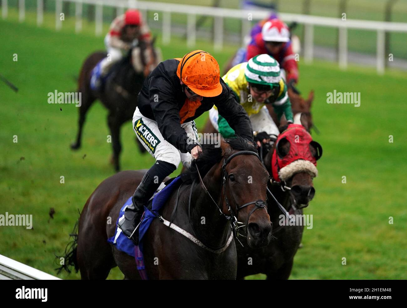 Patsy Fagan ridden by jockey Paul Hanagan (left) wins the Steve Lumb ...