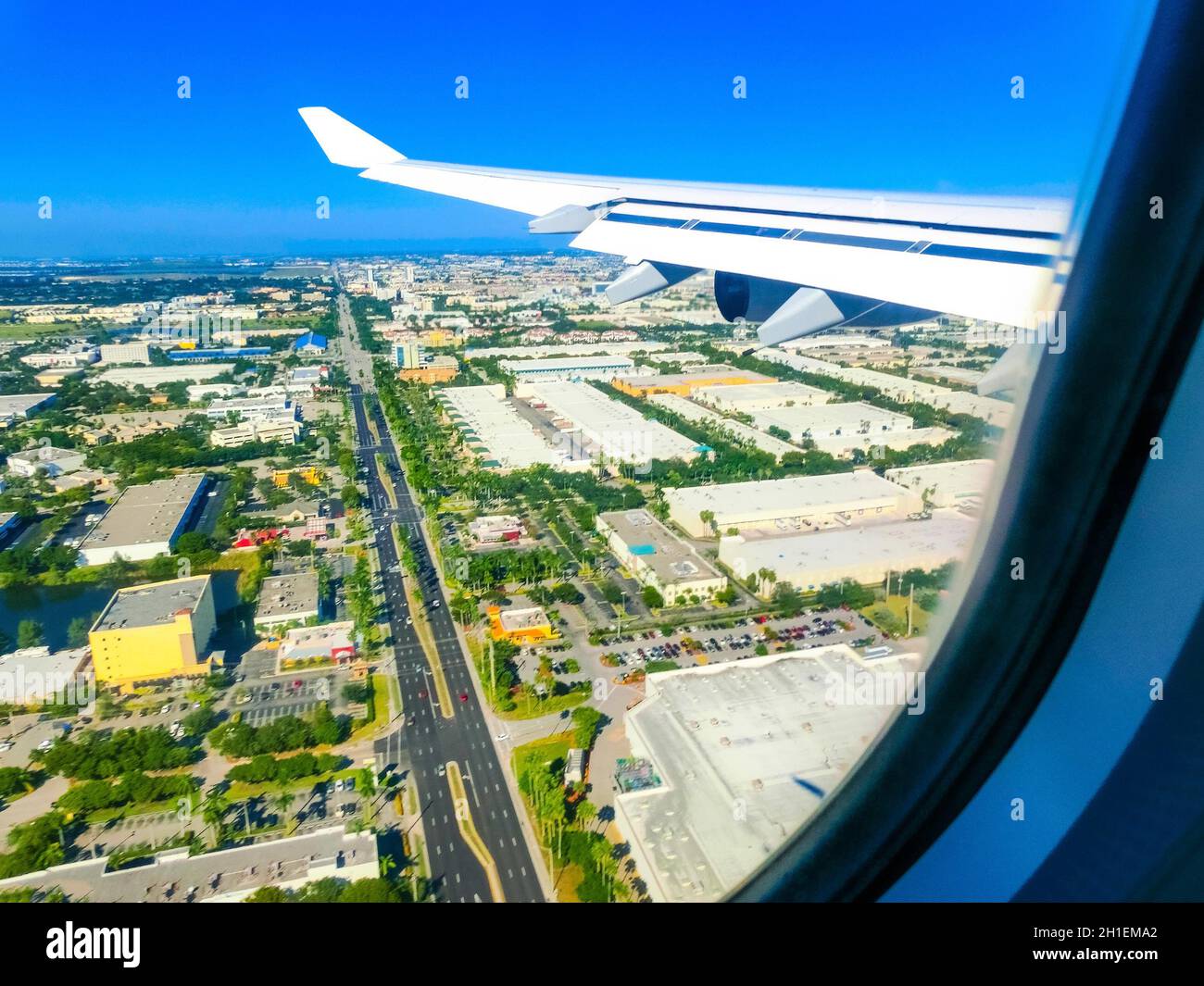 Aerial flying miami river hi-res stock photography and images - Alamy