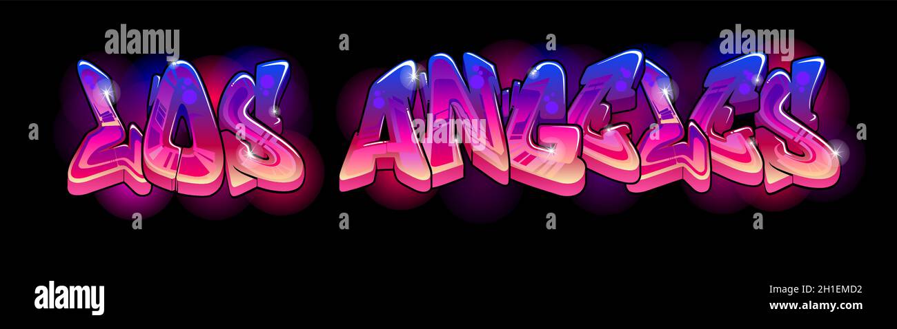 Los angeles graffiti Stock Vector Images - Alamy