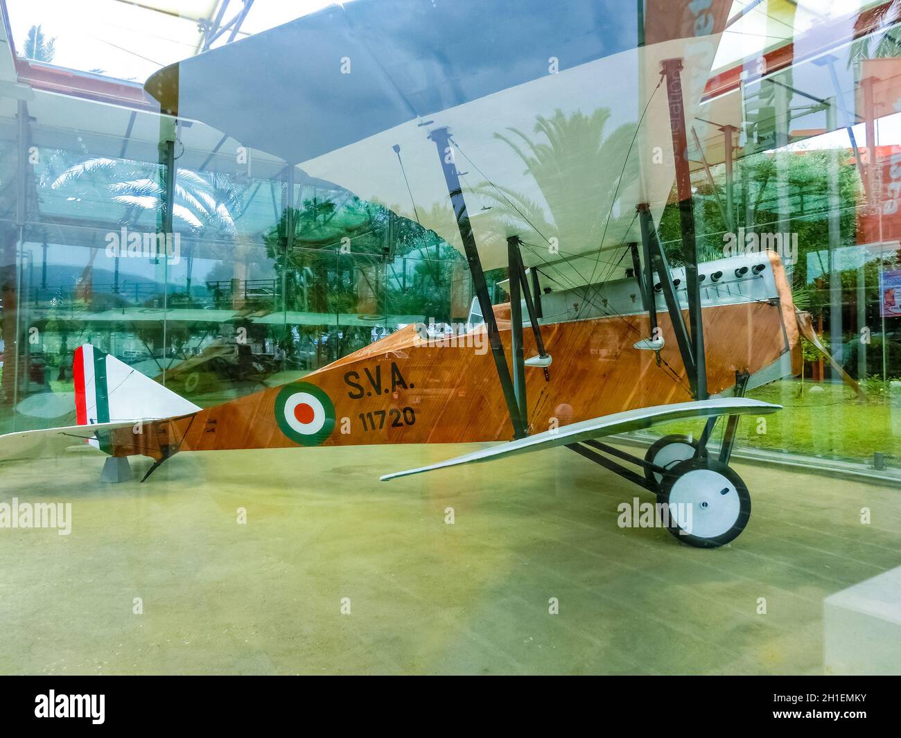Genoa, Liguria, Italy - September 11, 2019: Airplane in Genoa ...