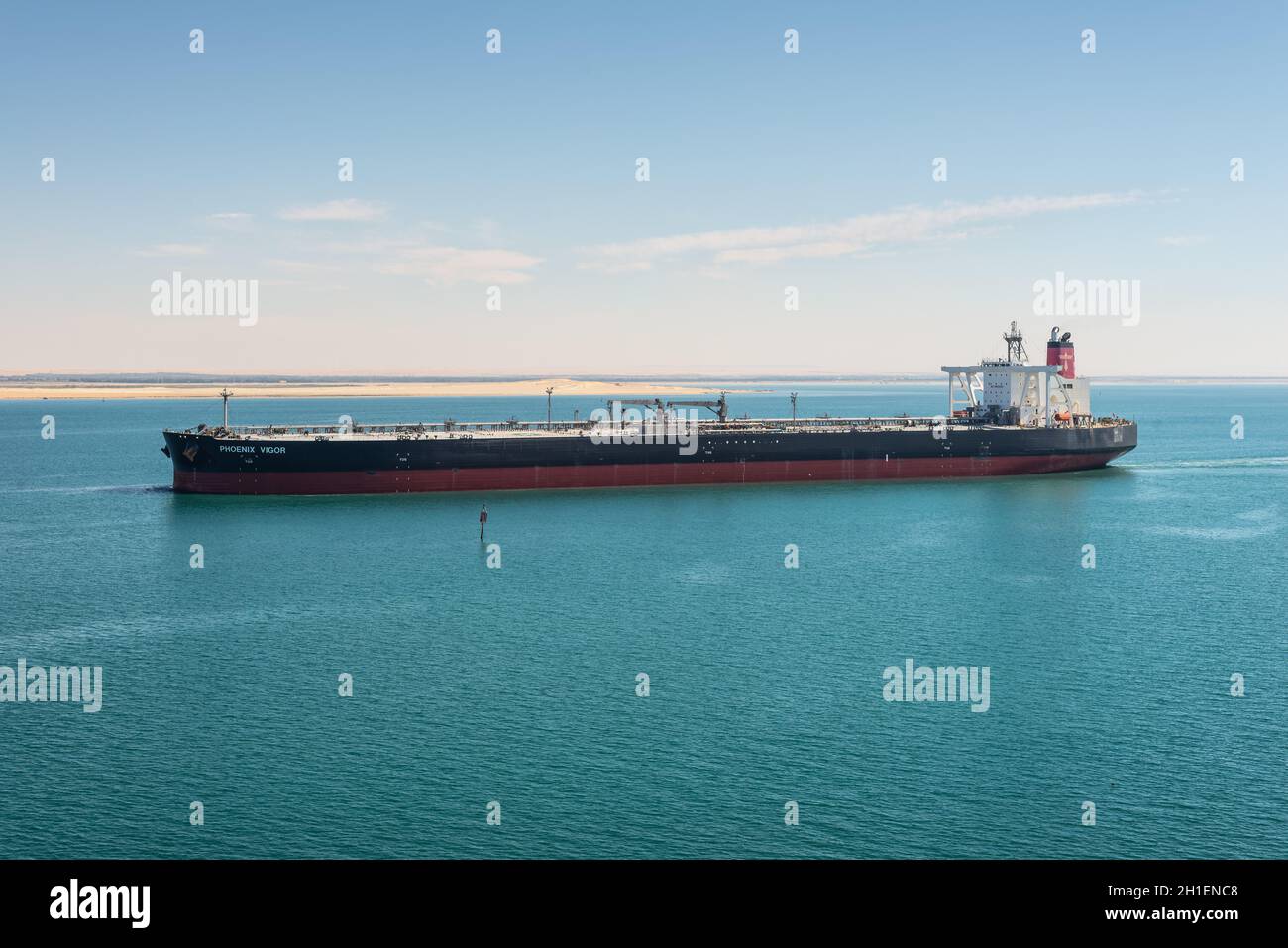Suez, Egypt - November 5, 2017: Crude Oil Tanker Phoenix Vigor vessel ...