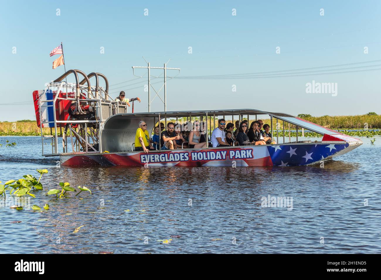 Everglades, United States of America - April 27, 2019: Group of ...